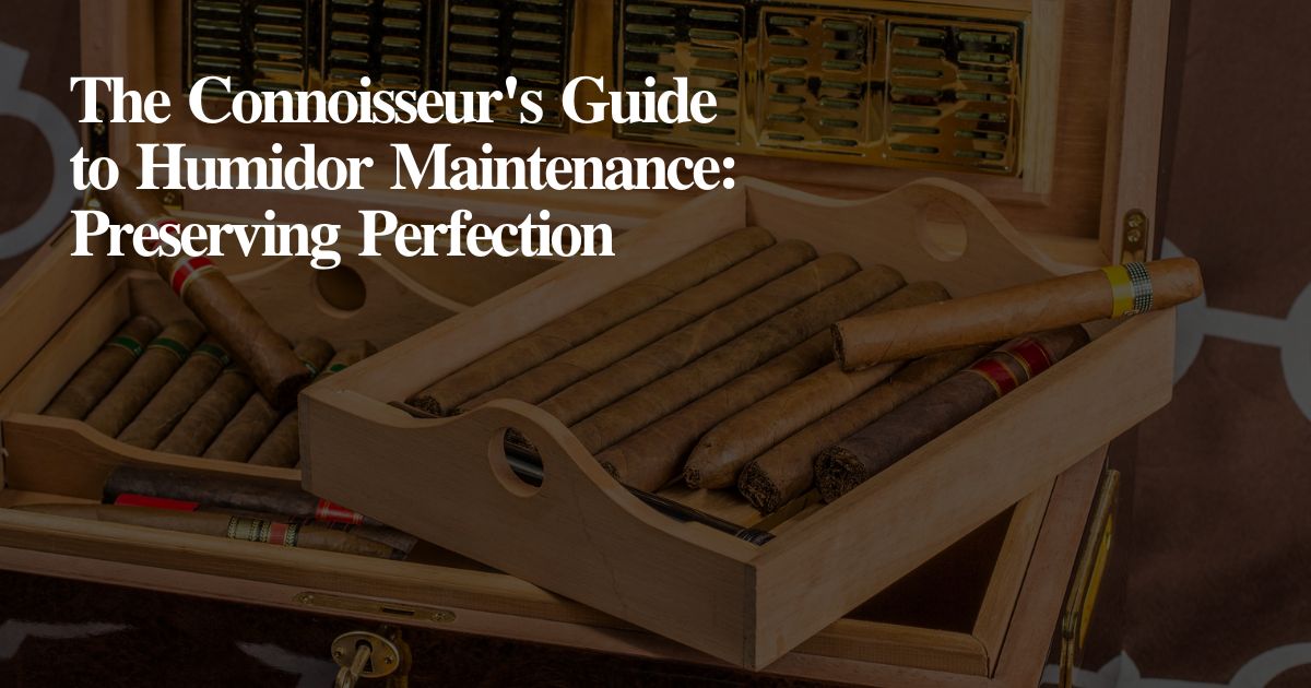 The Connoisseur's Guide to Humidor Maintenance: Preserving Perfection ...