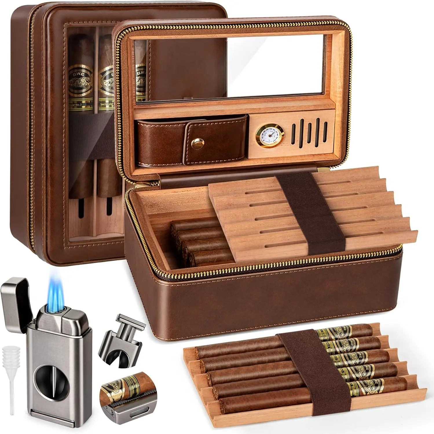 Valente Double-Layer Travel Humidor – Fluid And Fire